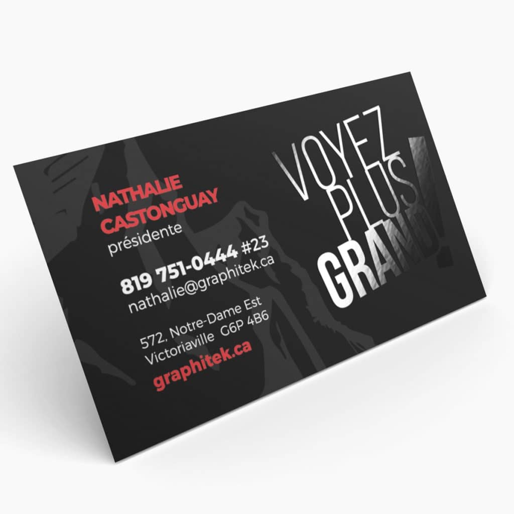 Cartes d'affaires laminées - Graphitek